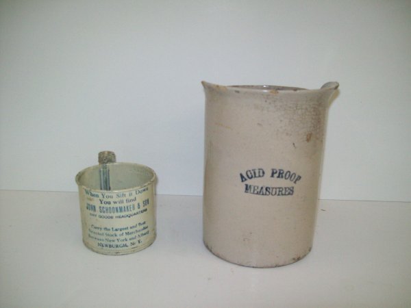 80: ACID PROOF MEASURES PITCHER & JOHN SCHOONMAKER & SO