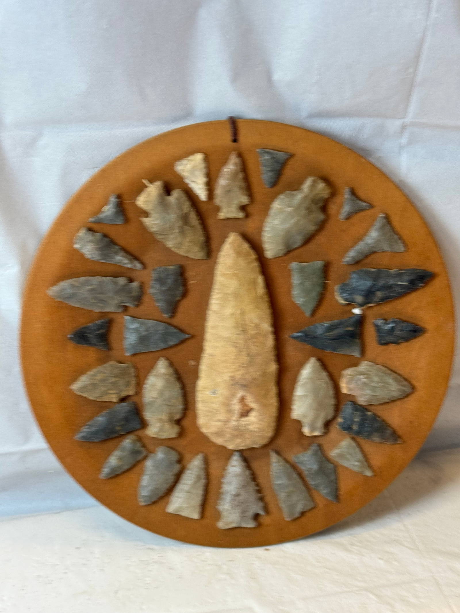 Native American Arrowhead Plaque Auction