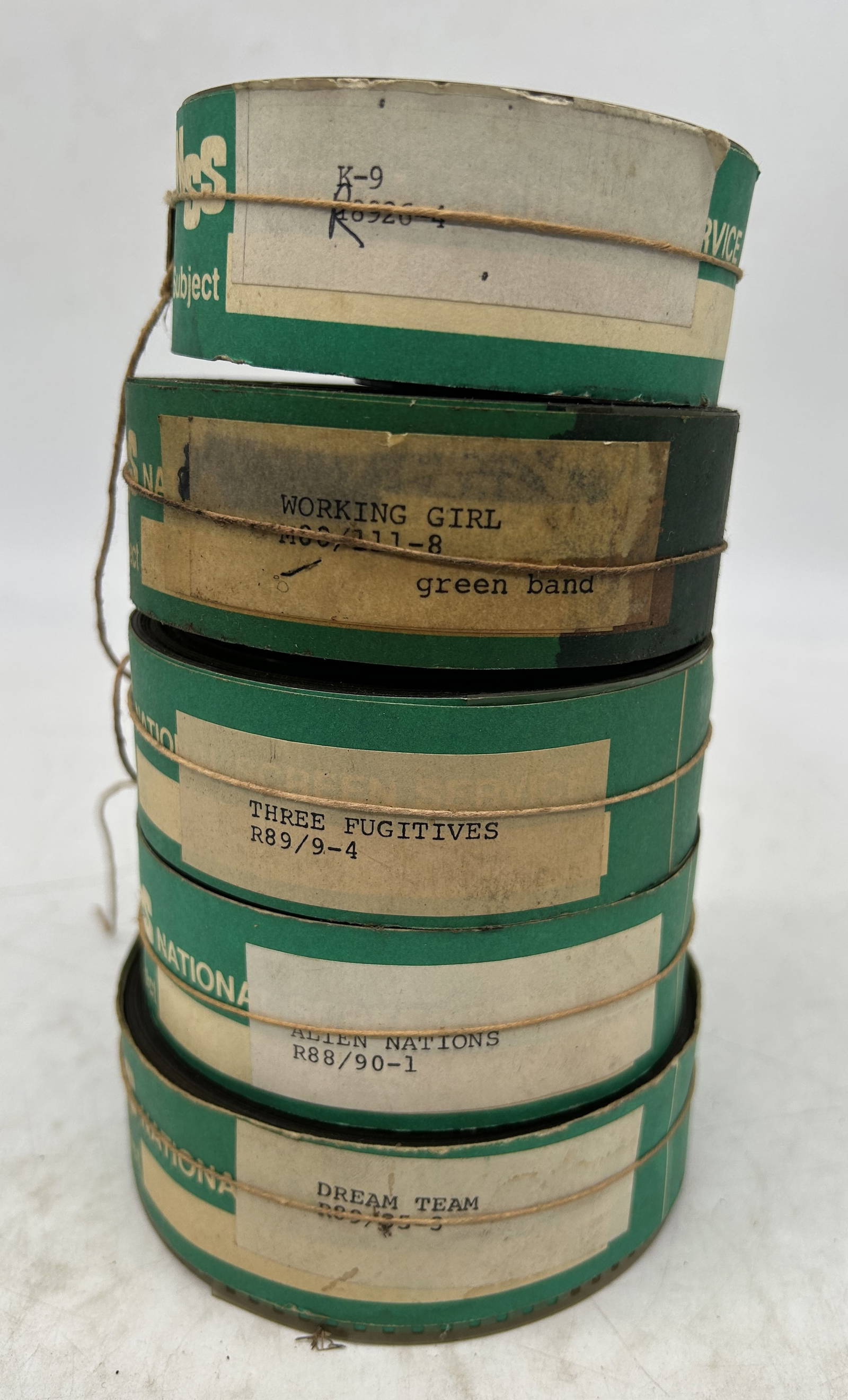 35mm Movie Trailer Films (5) Working Girl K-9 Three Fugitives Alien ...