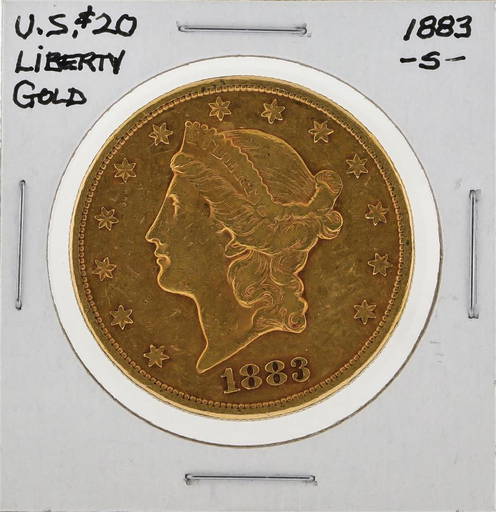 1883s $20 Liberty Gold Coin