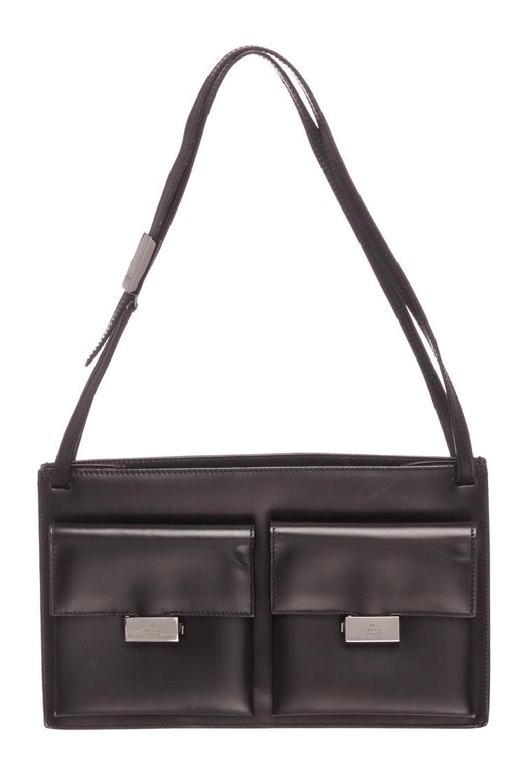 Gucci Black Leather Rectangle Shoulder Bag