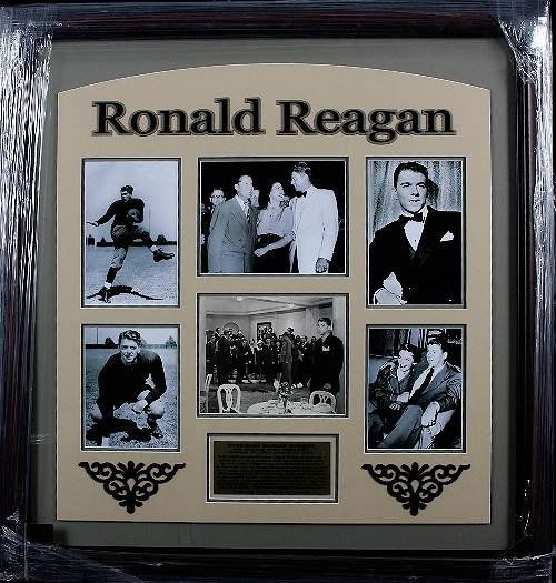 73: President Ronald Reagan Autographed Photo Collage