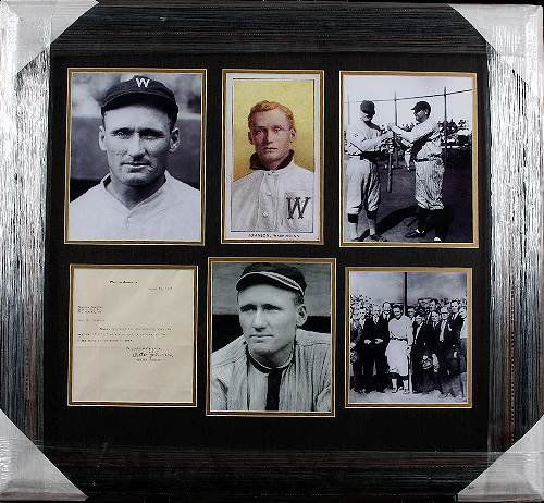 24: Walter Johnson Autographed Letter/Photo Collage