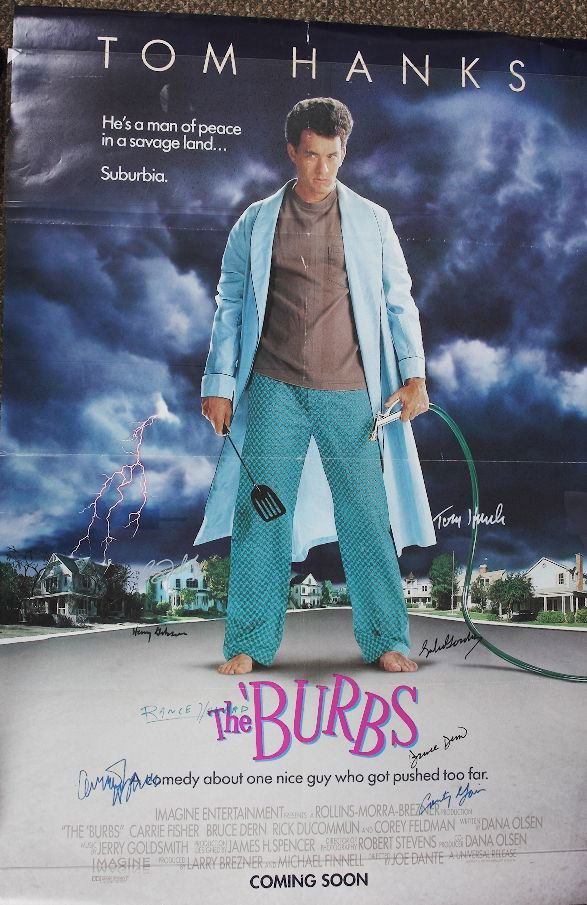 467: The Burbs - Autographed Movie Poster Signed by Tom