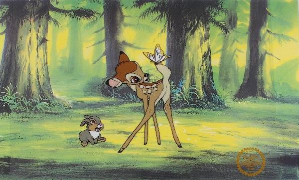 555: Bambi - Limited Edition Disney Serigraph Cel