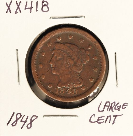 1848 Large Cent Coin Xx418