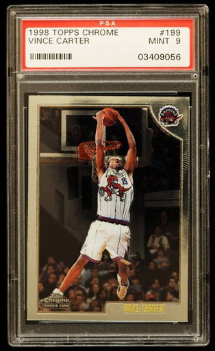 1998 Topps Chrome Vince Carter Rookie Card C228