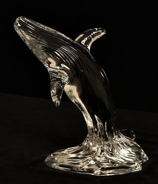 Vintage Waterford Whale Crystal Figurine NS100