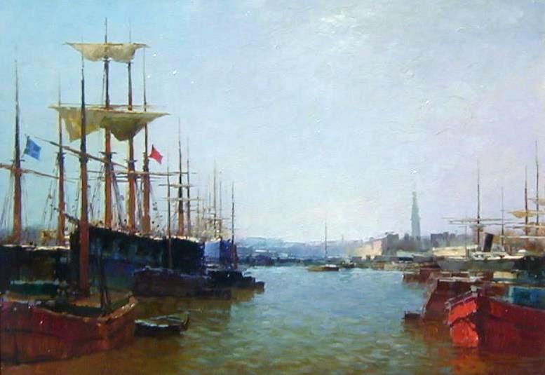 Venice Harbor By Alexander Popoff