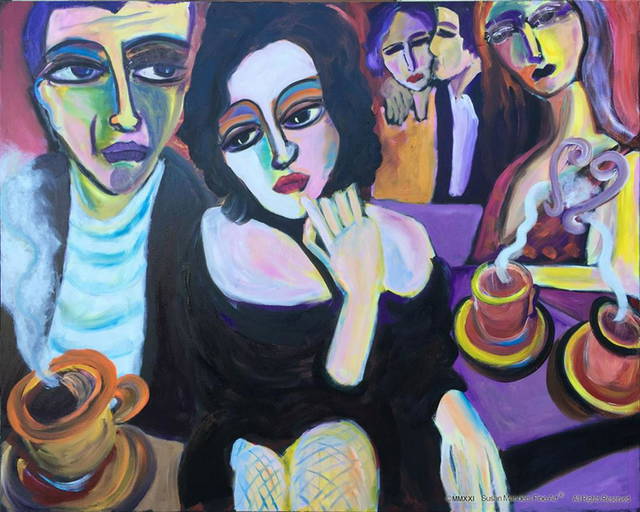 Susan Manders Original "collette And Me"