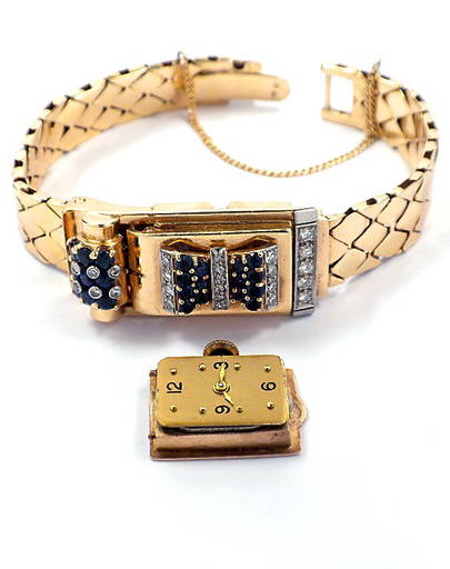 14KT Yellow Gold Hidden Dial Sapphire and Diamond Watch - Jan 08, 2012 ...