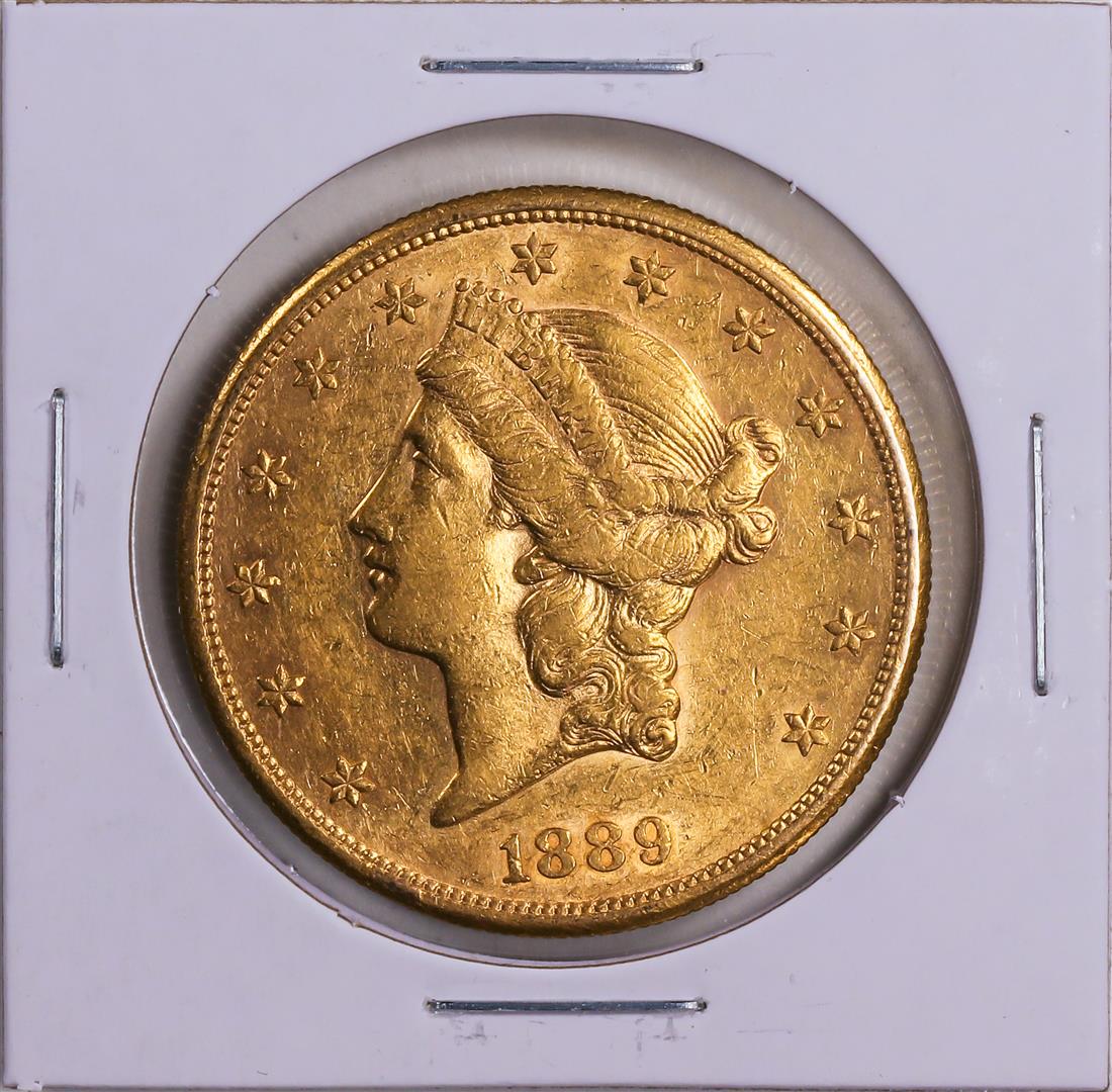 1889 $20 Liberty Head Double Eagle Gold Coin VF - Mar 26, 2023 | Seized ...