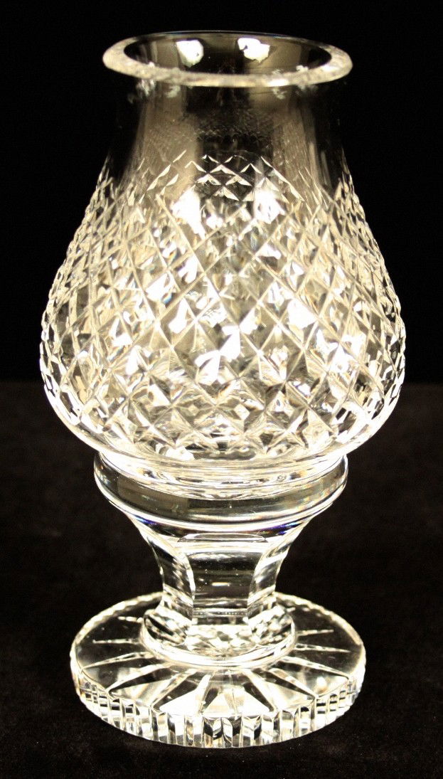Hand Cut Waterford Crystal Hurricane Lamp WBL52