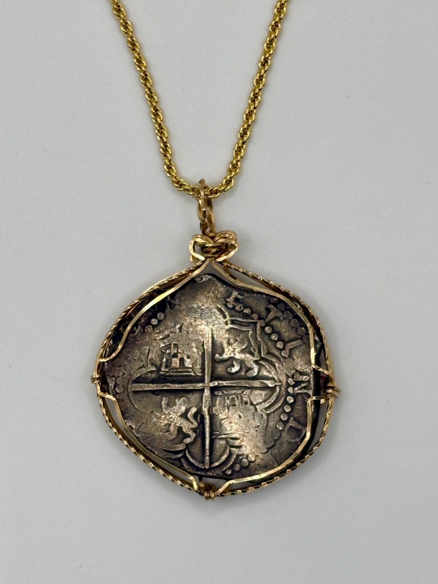Spanish Armada Shipwreck Coin Pendant Auction