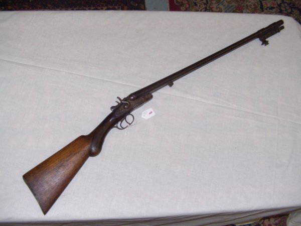 Vintage Double Barrel Shotgun 12 Ga. Elg Cond. Mis