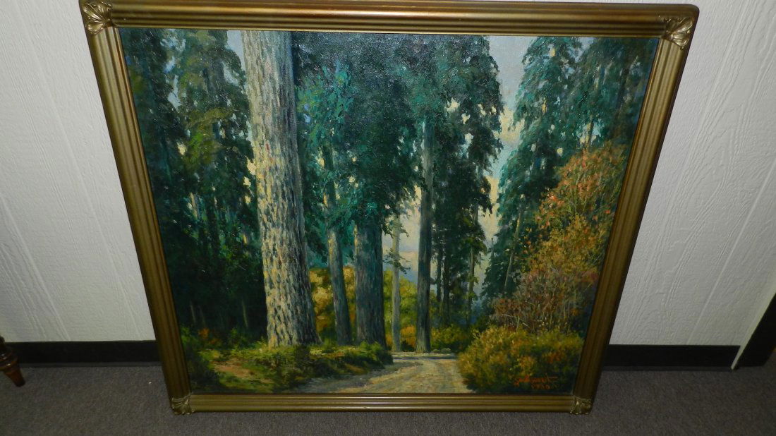 amazing oil painting on canvas by listed artist Fred W.