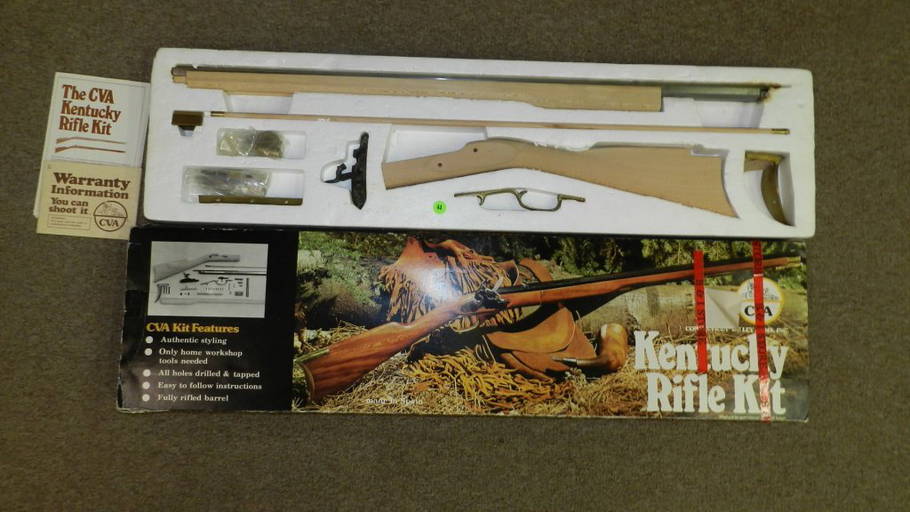 Vintage Kentucky Black Powder Rifle Kit In Box, Appears