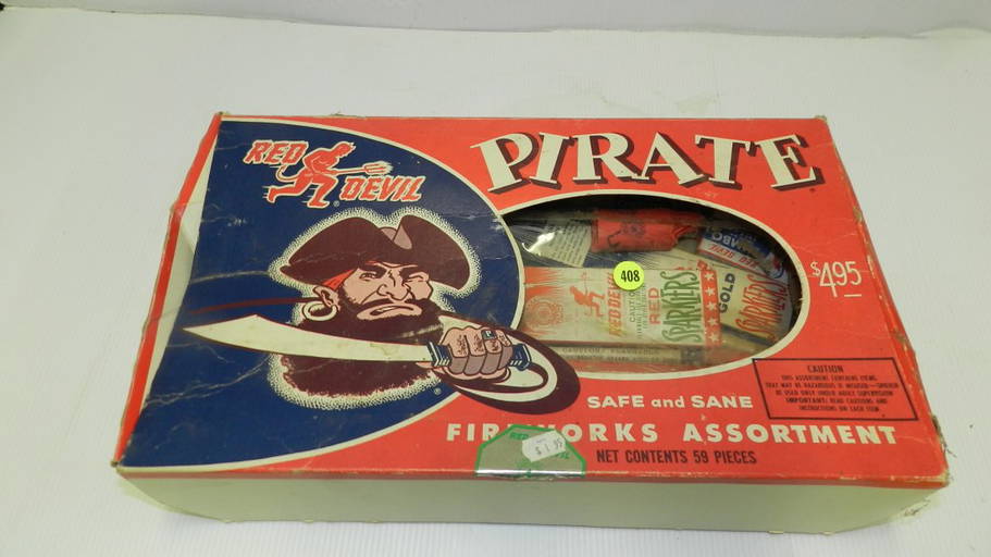 Neat / Original Red Devil "pirate" Fireworks As Found