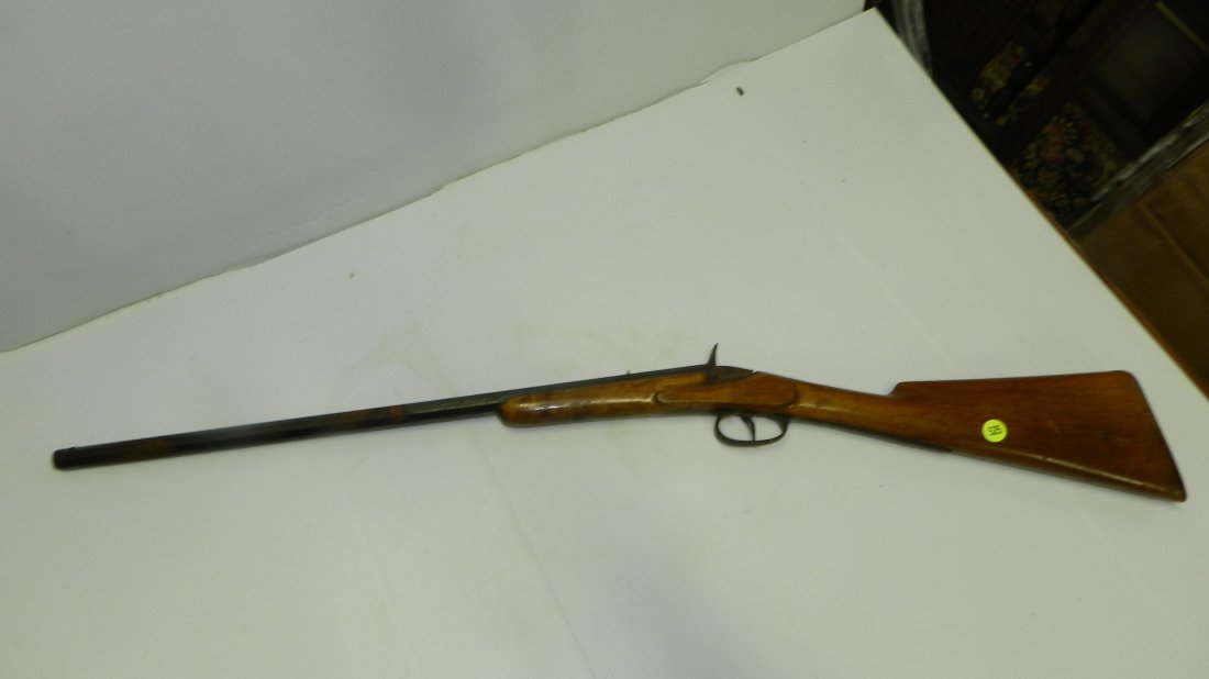 Antique Single Shot 22cal Rifle With Octagon Barrel,