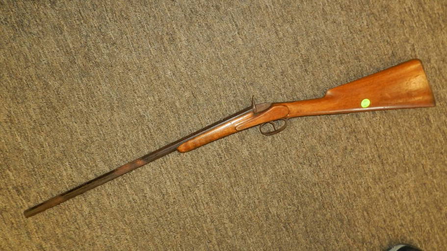 Antique Single Shot 22cal Rifle With Octagon Barrel, As