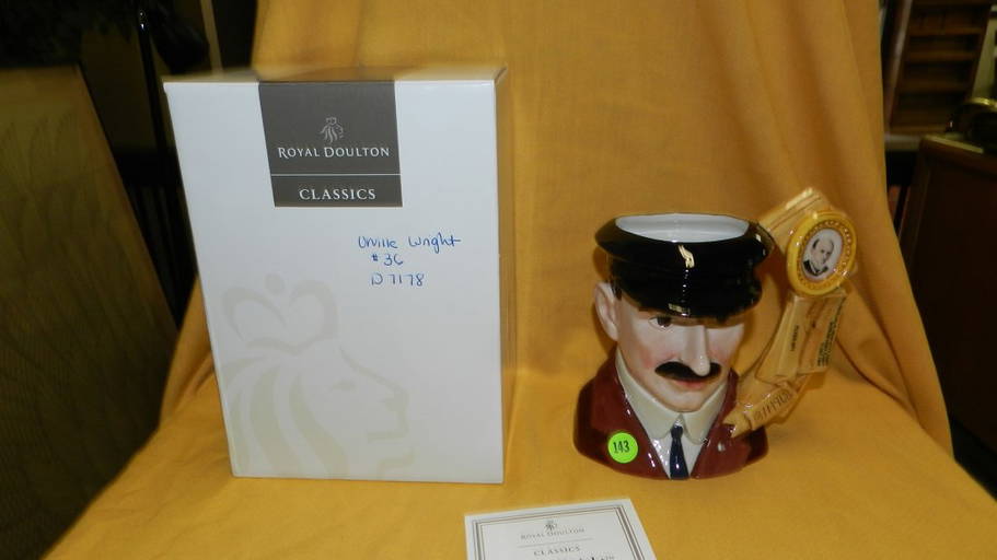 Royal Doulton Large Character Jug "orville Wright"