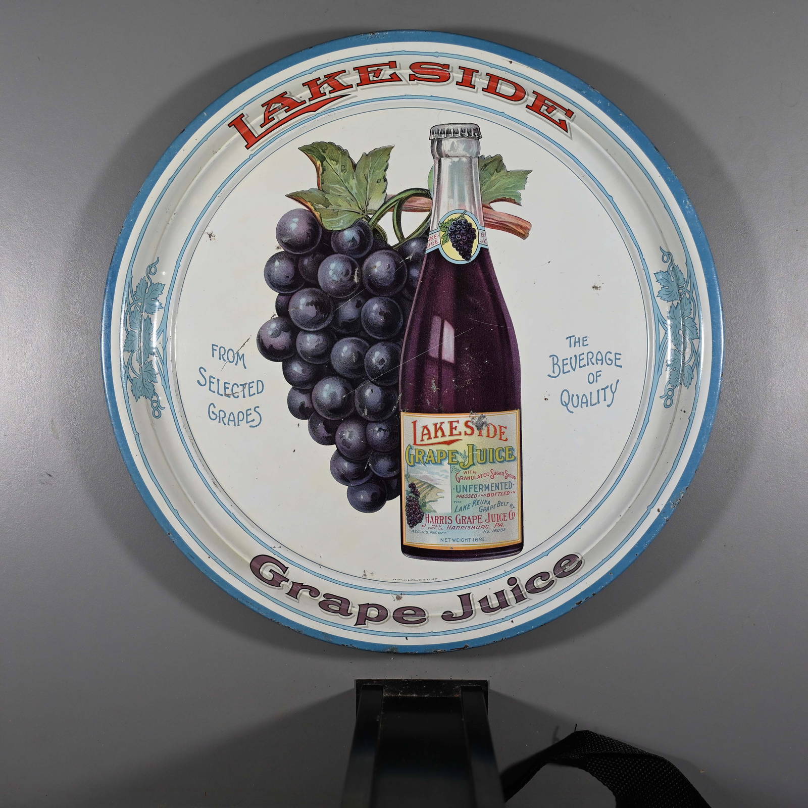 Lakeside Grape Juice Tray Auction