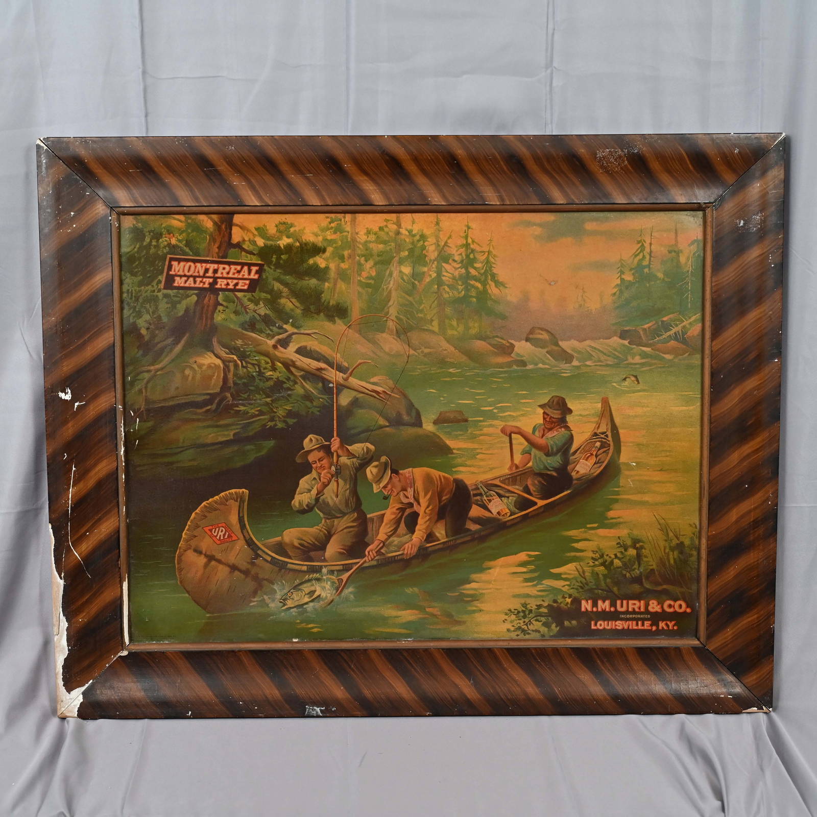 Montreal Malt Rye Louisville Ky Advertising Sign Auction