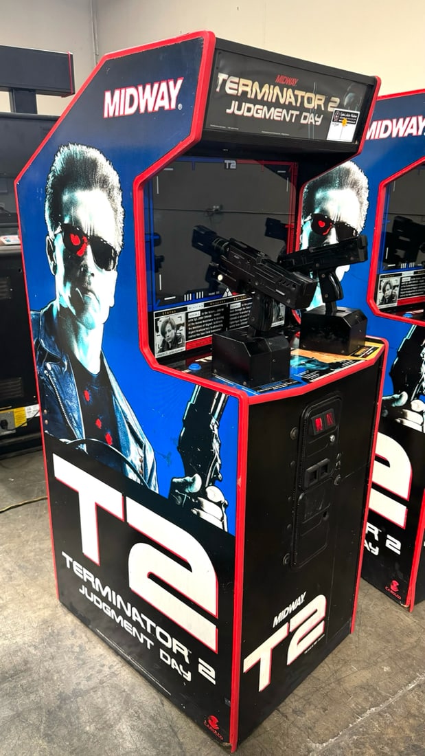 Terminator 2 Judgement Day Fixed Gun Shooter Arcade Game Midway #2 Auction