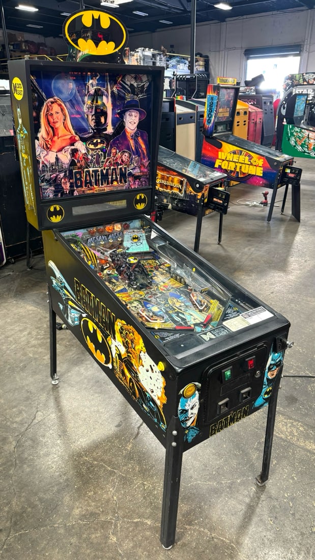 Batman Pinball Machine Data East Auction