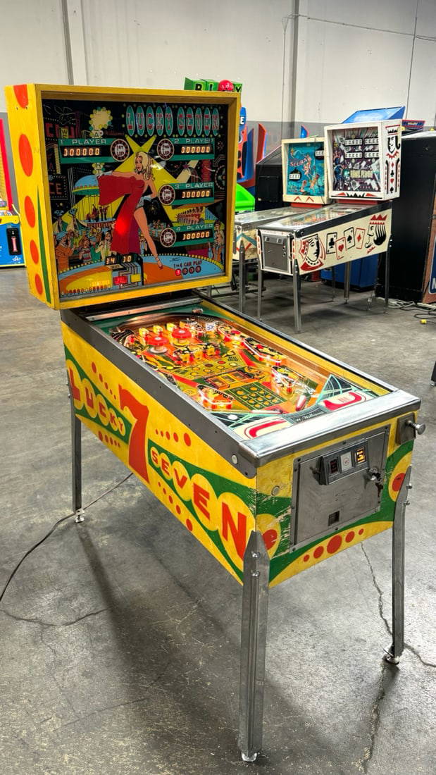 Lucky Seven Pinball Machine Williams - Jul 13, 2025 | Captain's Auction ...