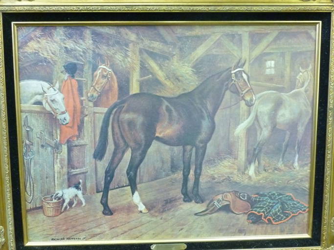 Framed Richard Newton Stable Of Champions Print