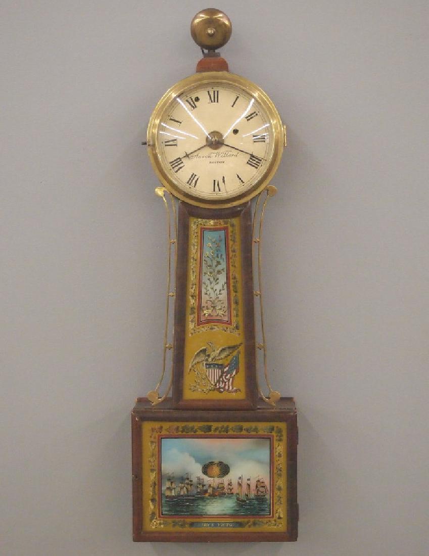 Willard type Alarm Banjo clock