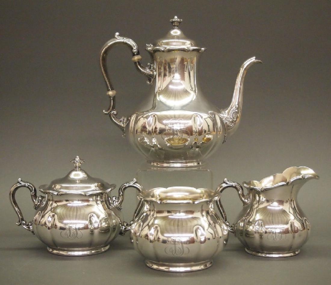 4 pcs Gorham Sterling tea set