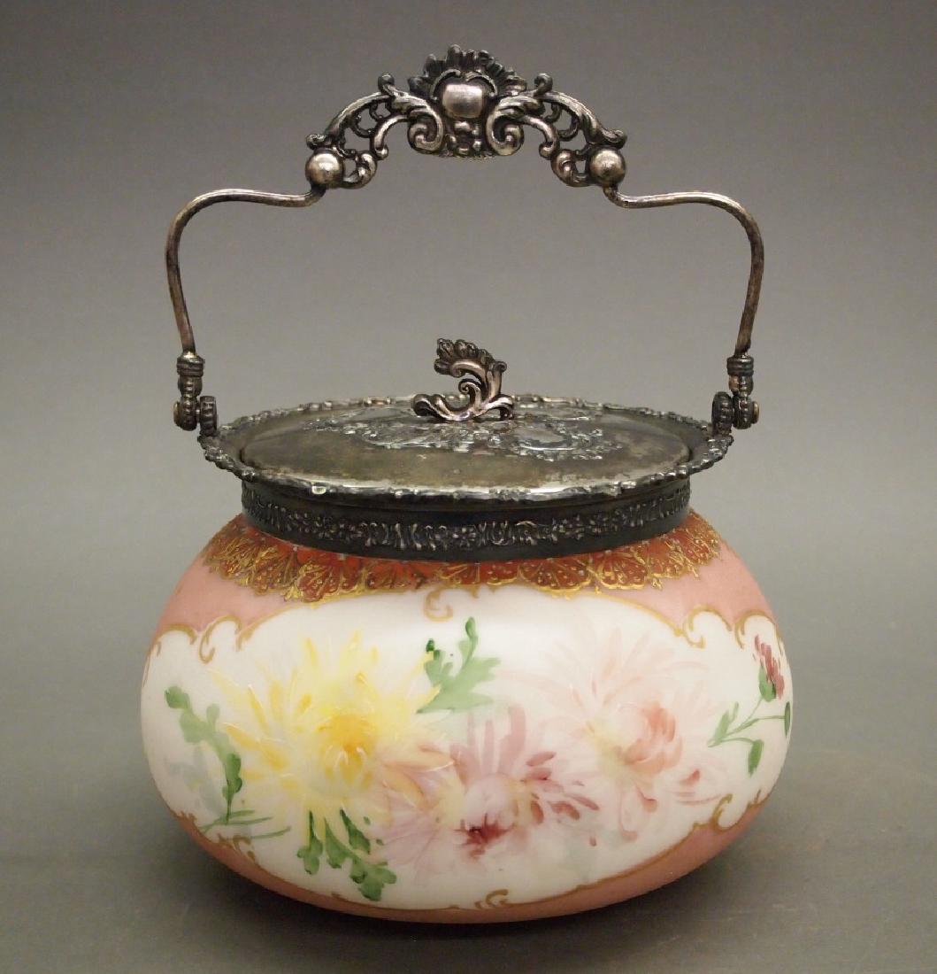 Pairpoint biscuit jar