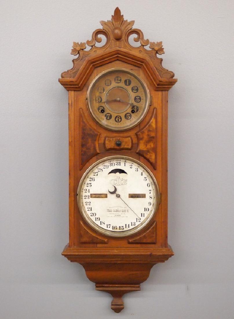 Ithaca No. 6 hanging library clock