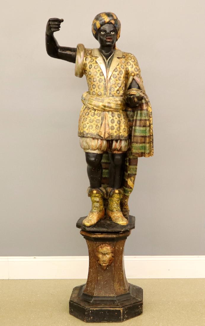 Carved Blackamoor figure