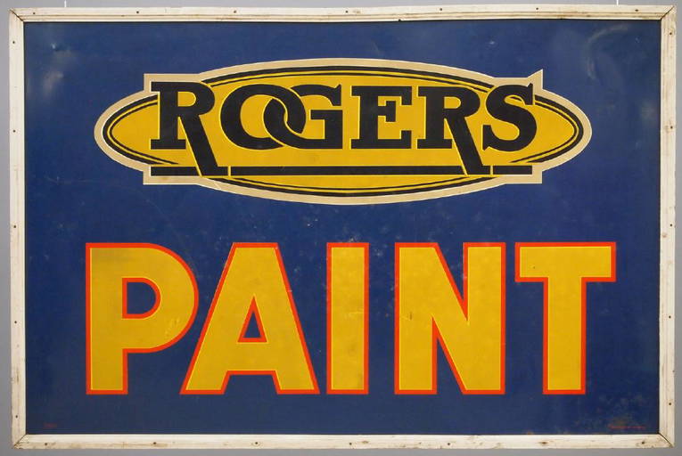 Rogers Paint Sign
