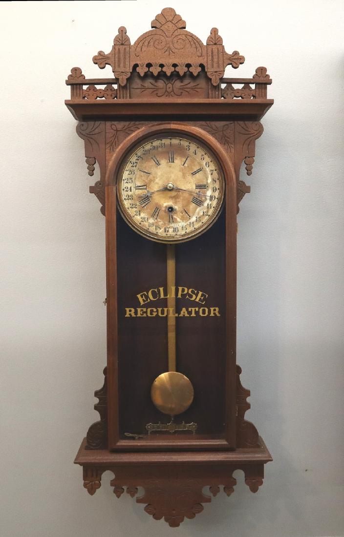 E N Welch "Eclipse Regulator" wall clock