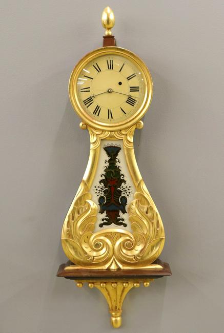 Massachusetts Lyre wall clock Price Guide