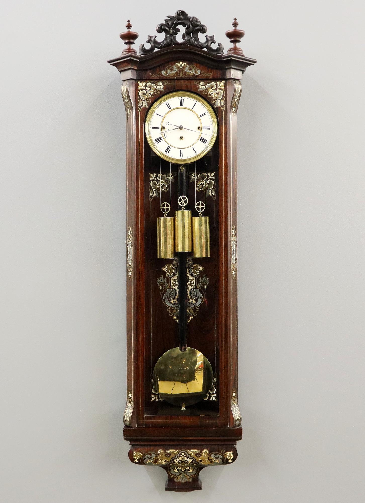 3 wt Vienna Regulator Wall Clock - Oct 10, 2020 | Schmidt's Antiques ...