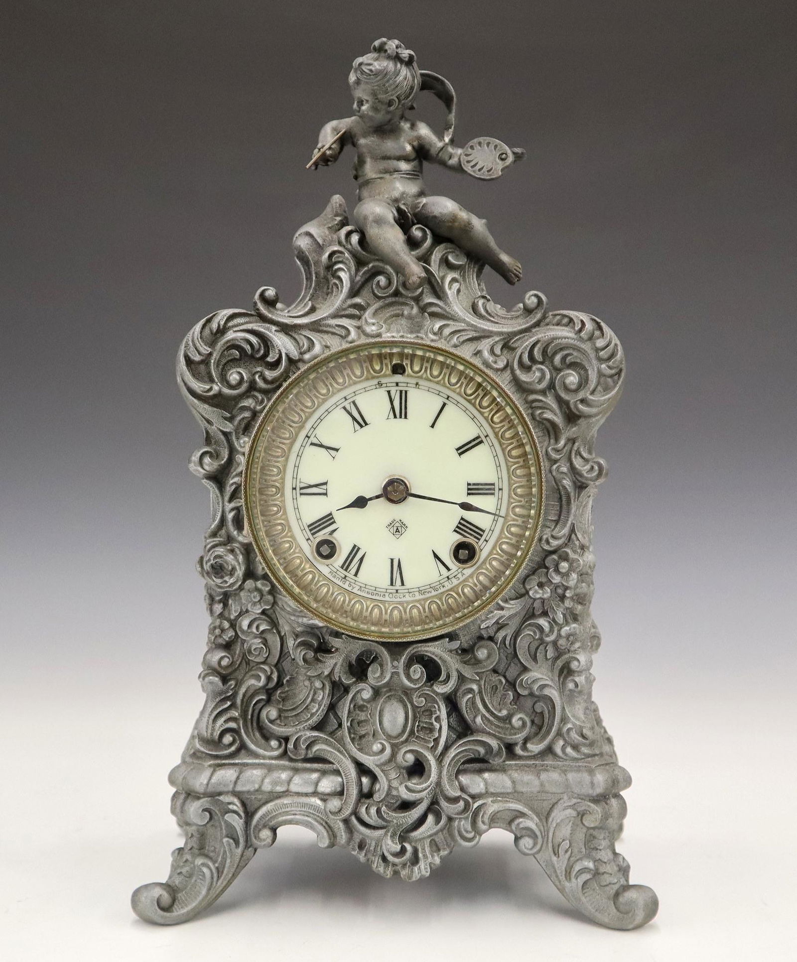 Ansonia Crest figure clock Price Guide