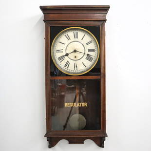 Seth Thomas Antique Wall Regulator Clock