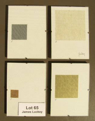 James Luckey, American, Mi Artist, Suite Of 4 Works