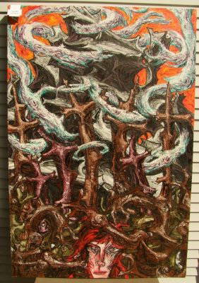 Gary Mayer, B.1957 American,detroit Artist, Oil On