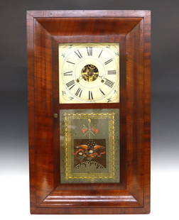 Seth Thomas Weight Driven Ogee Clock Painted Tabl