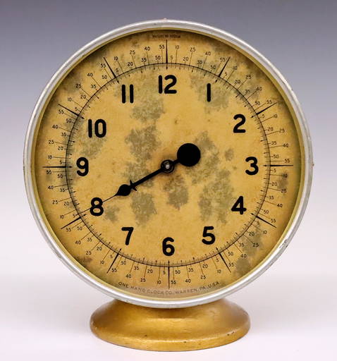 One Hand Clock Co. Shelf Clock