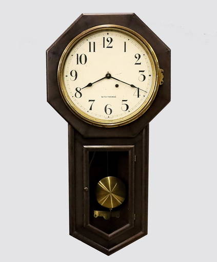 Seth Thomas Globe Schoolhouse Clock