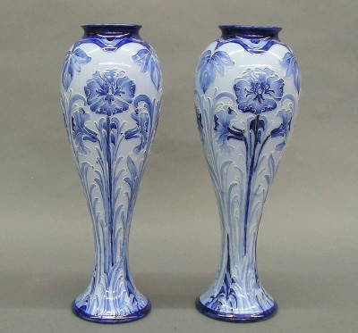 Pair Of Moorcroft Macintyre Art Pottery Vases