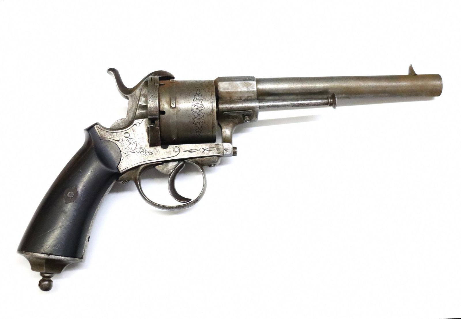 Engraved Belgian Pinfire Revolver (#0257) on Feb 26, 2022 | Schmidt's ...