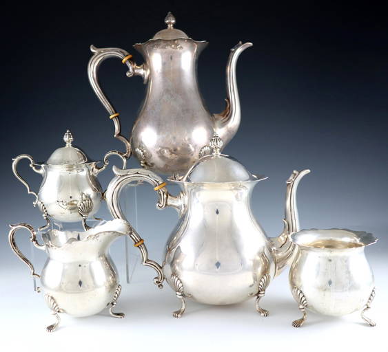 Fisher Jack Shepard Sterling Tea Set (#0059) on May 21, 2022 | Schmidt ...